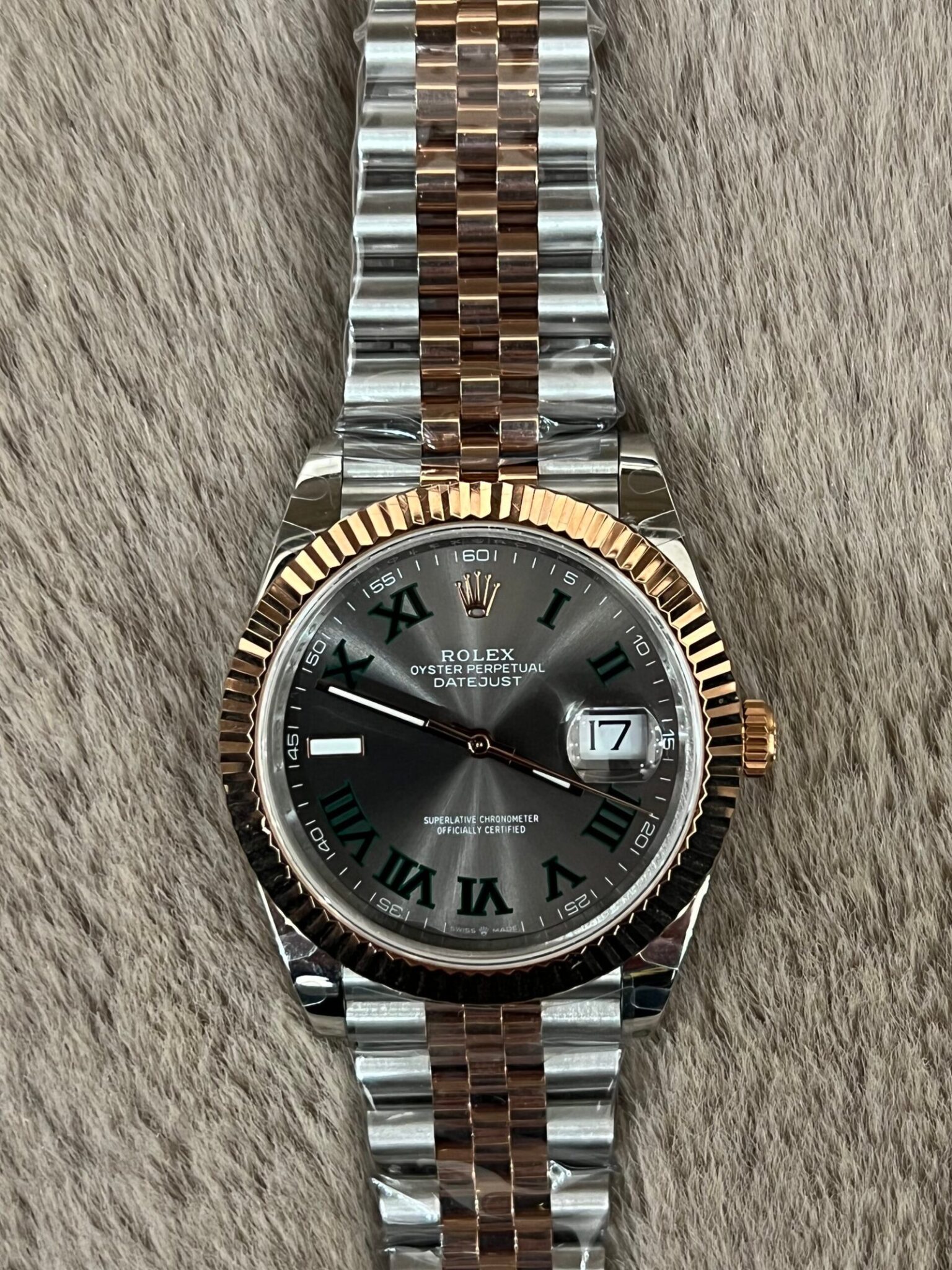 Rolex BP Datejust Wimbledon bicolor rose gold – Klokjes koning